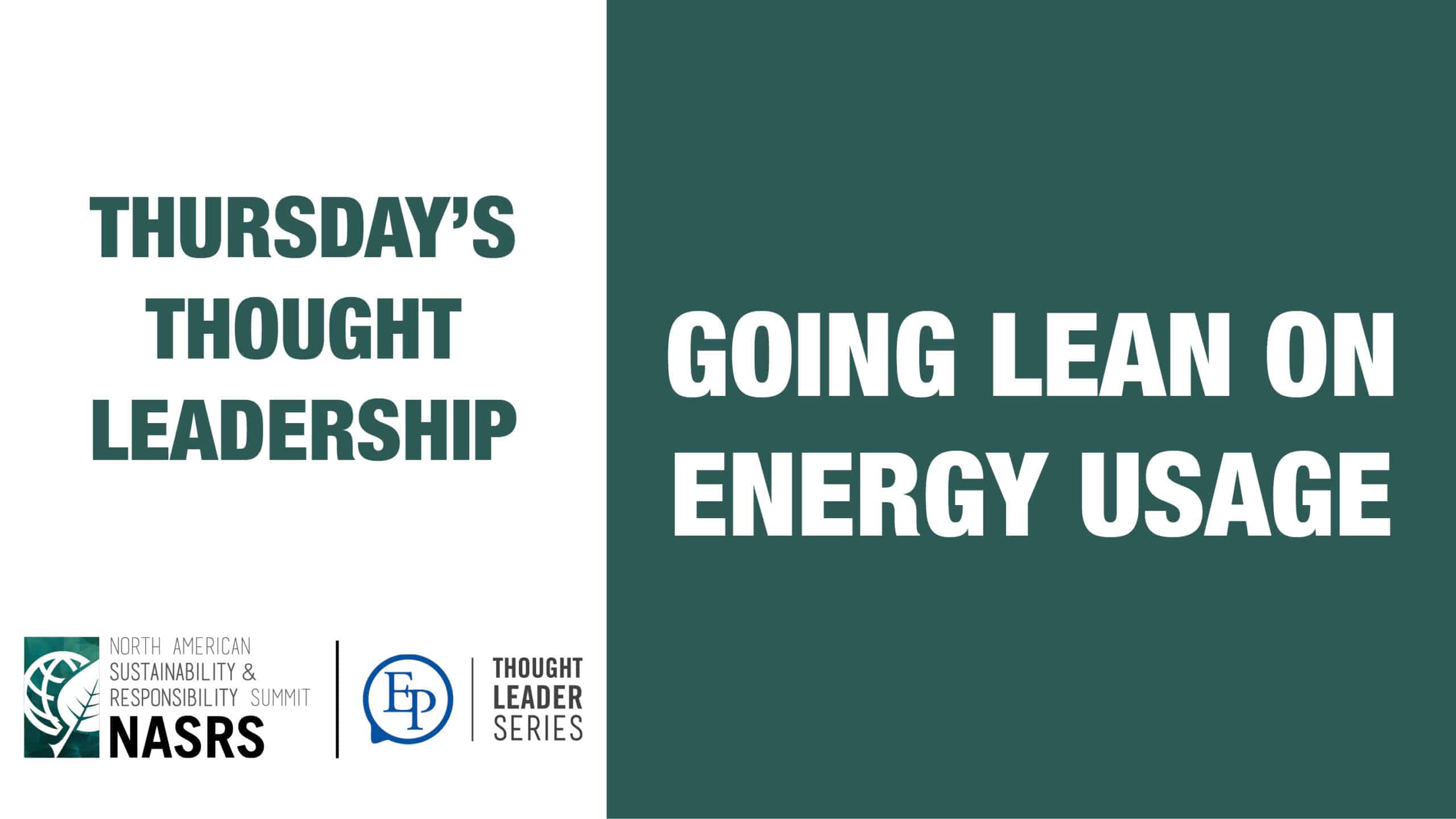 Applying Lean Principles to Energy Usage Generates Great Things ...